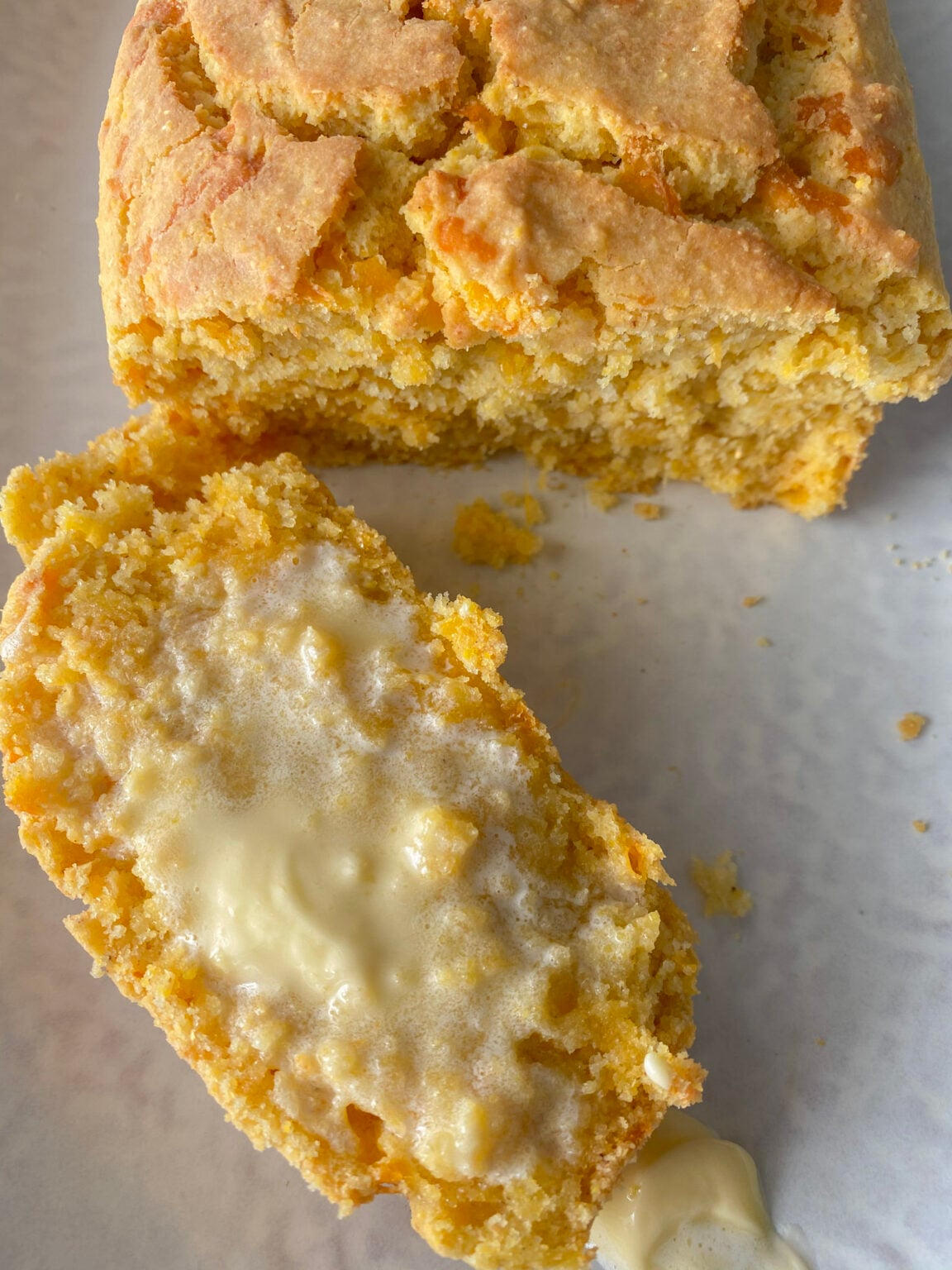 Cheesy Cornbread - Peanut Butter and Jilly