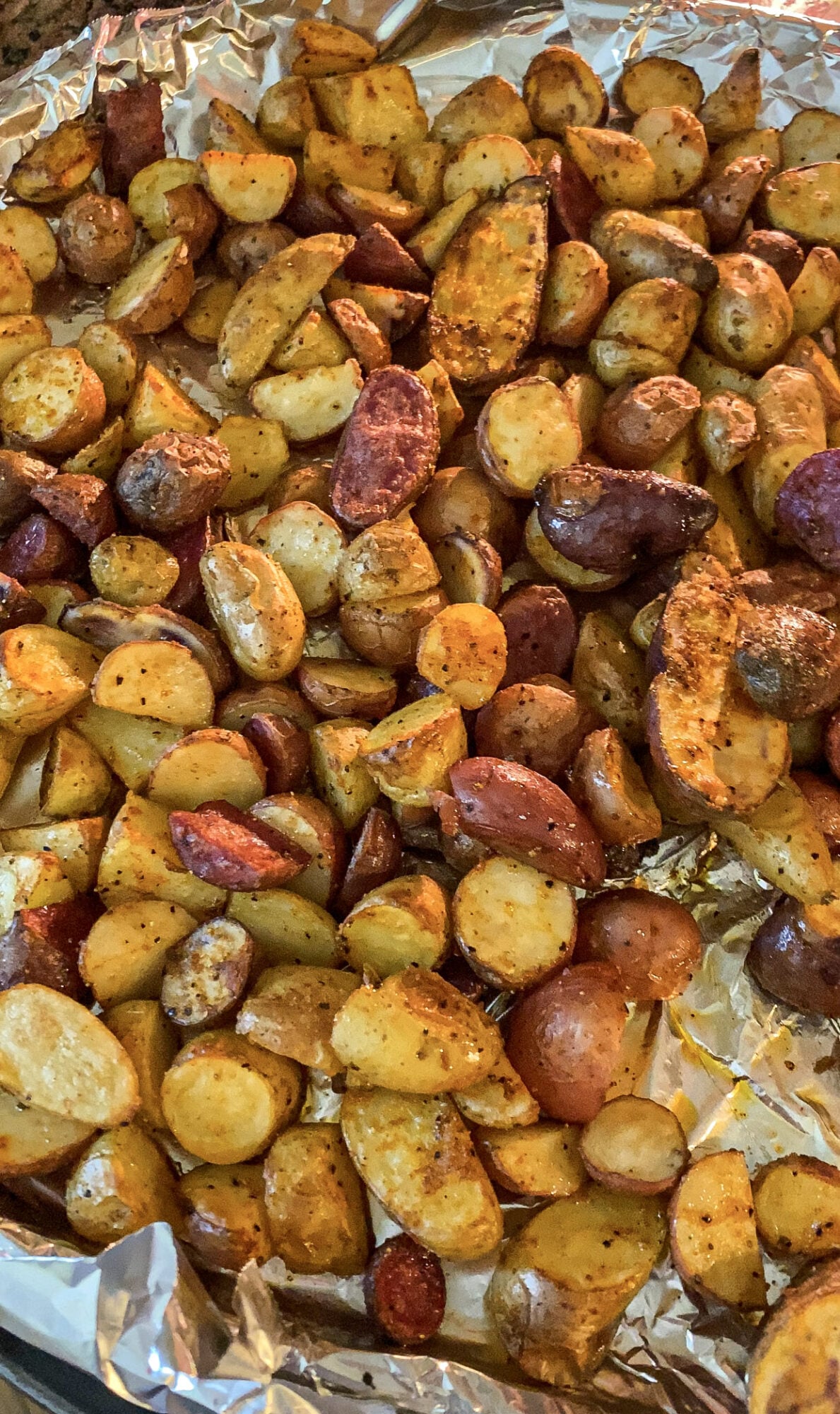 Crispy Seasoned Roasted Baby Potatoes - Peanut Butter and Jilly
