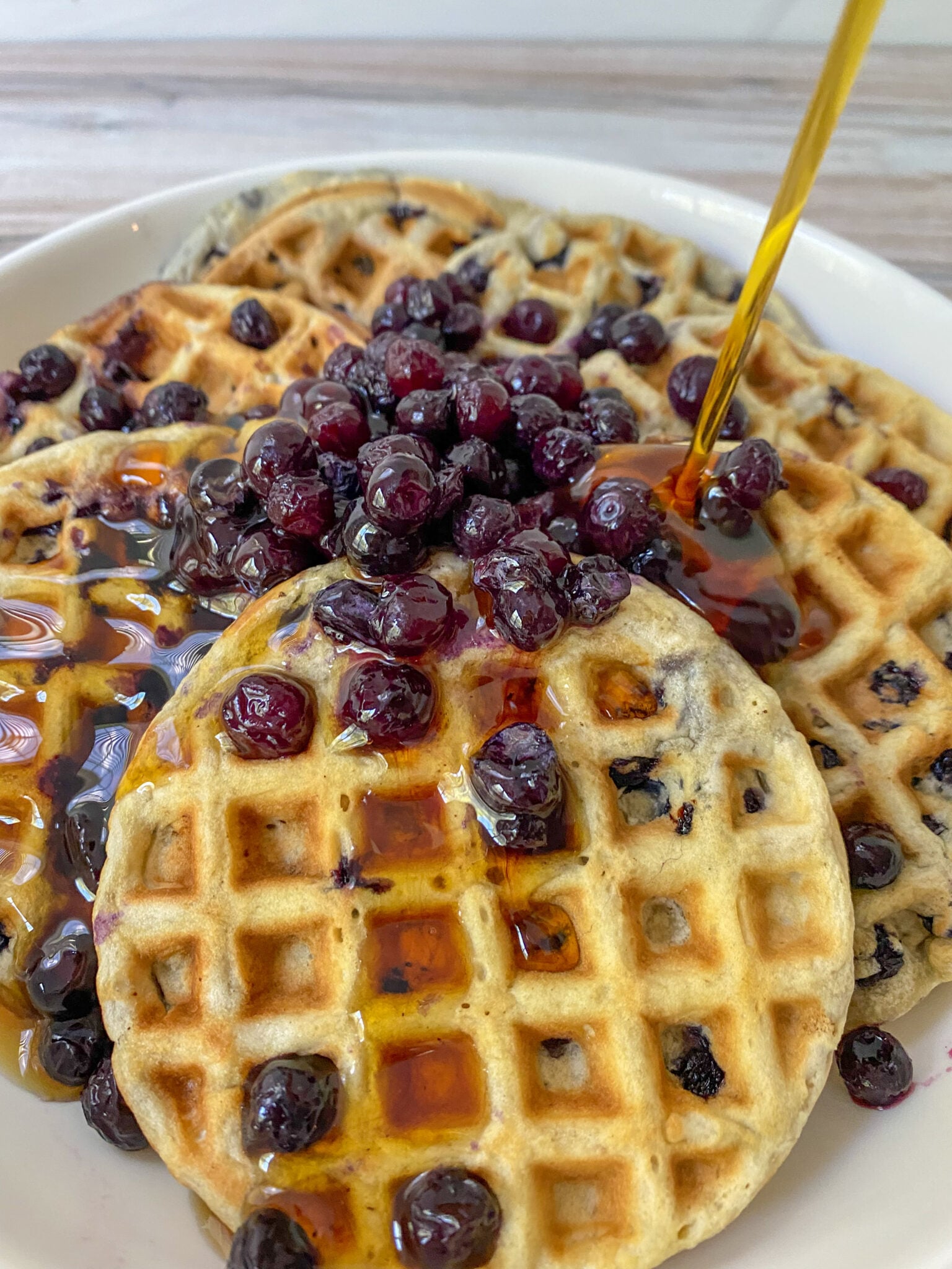 Blueberry Waffles - Peanut Butter and Jilly