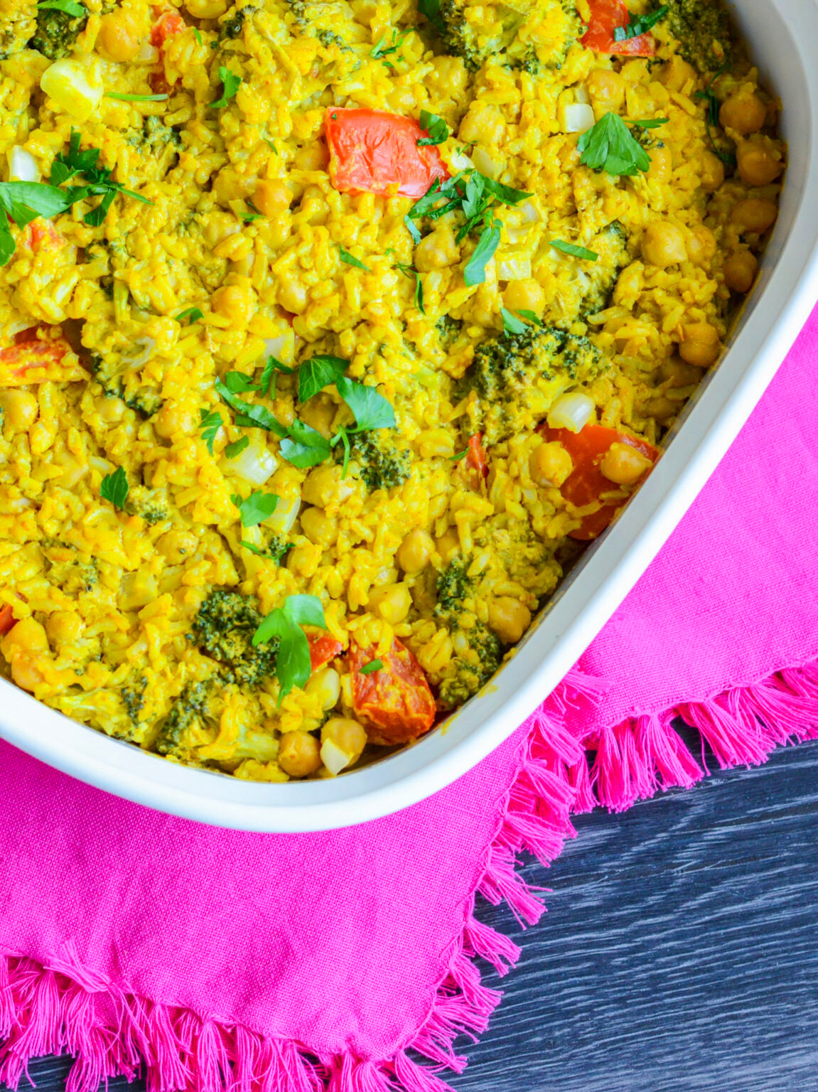 Creamy Coconut Curry & Rice Casserole - Peanut Butter and Jilly