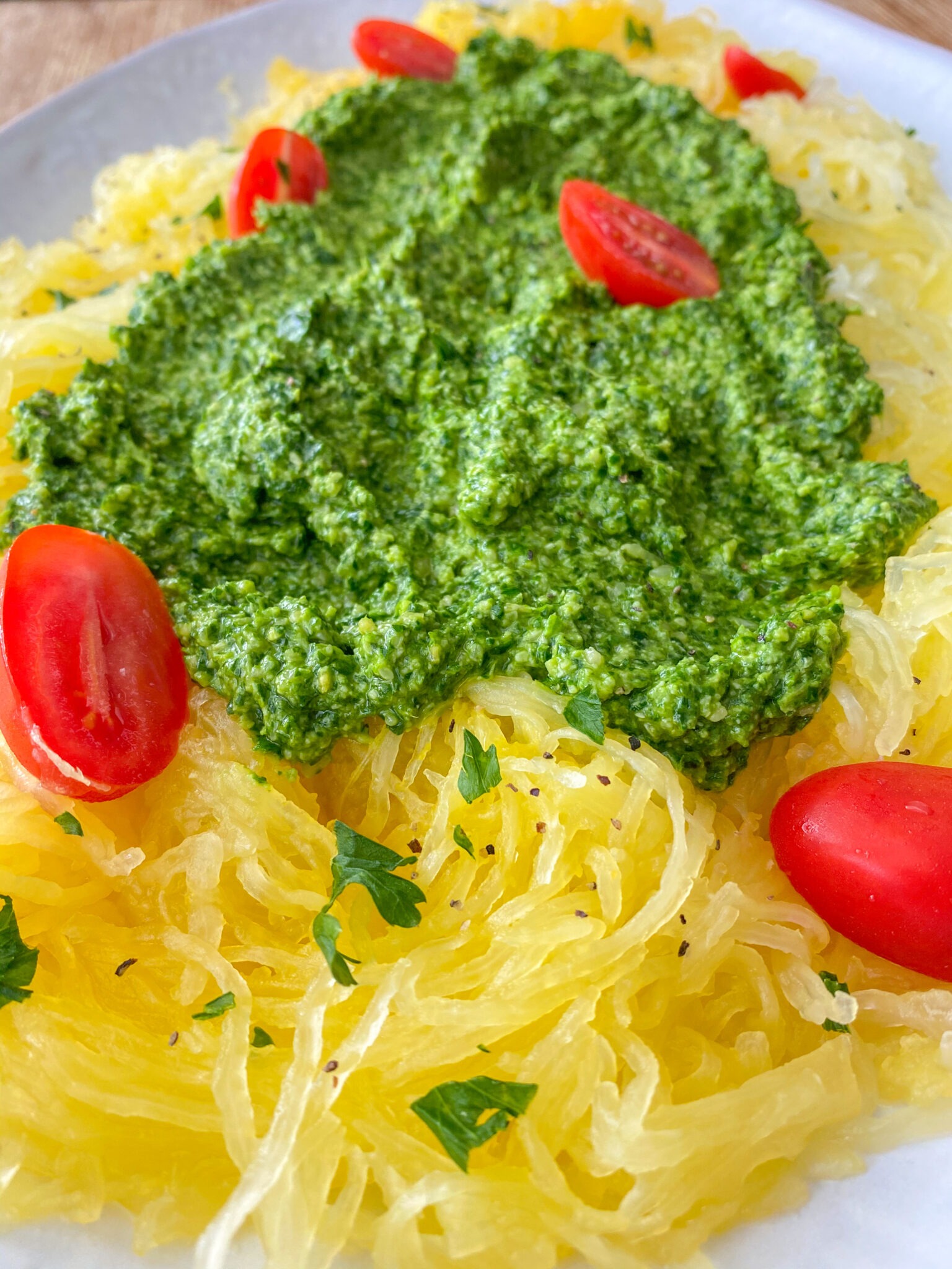 How To Make Spaghetti Squash Pasta - Peanut Butter and Jilly