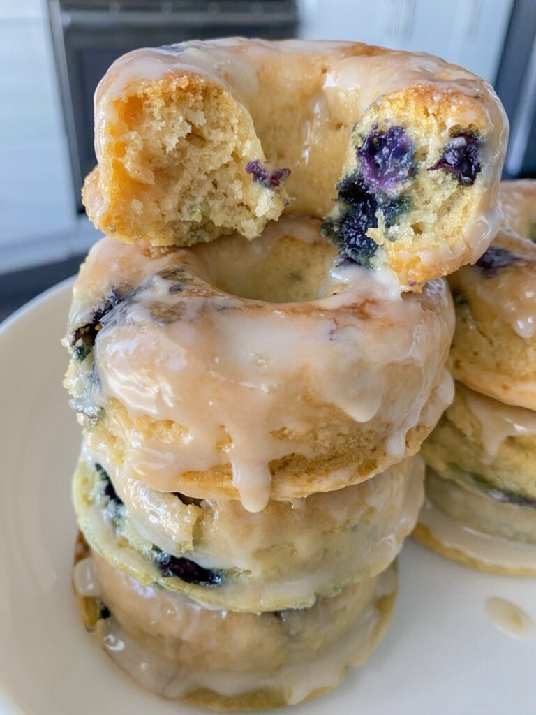 Baked Blueberry Donuts - Peanut Butter and Jilly
