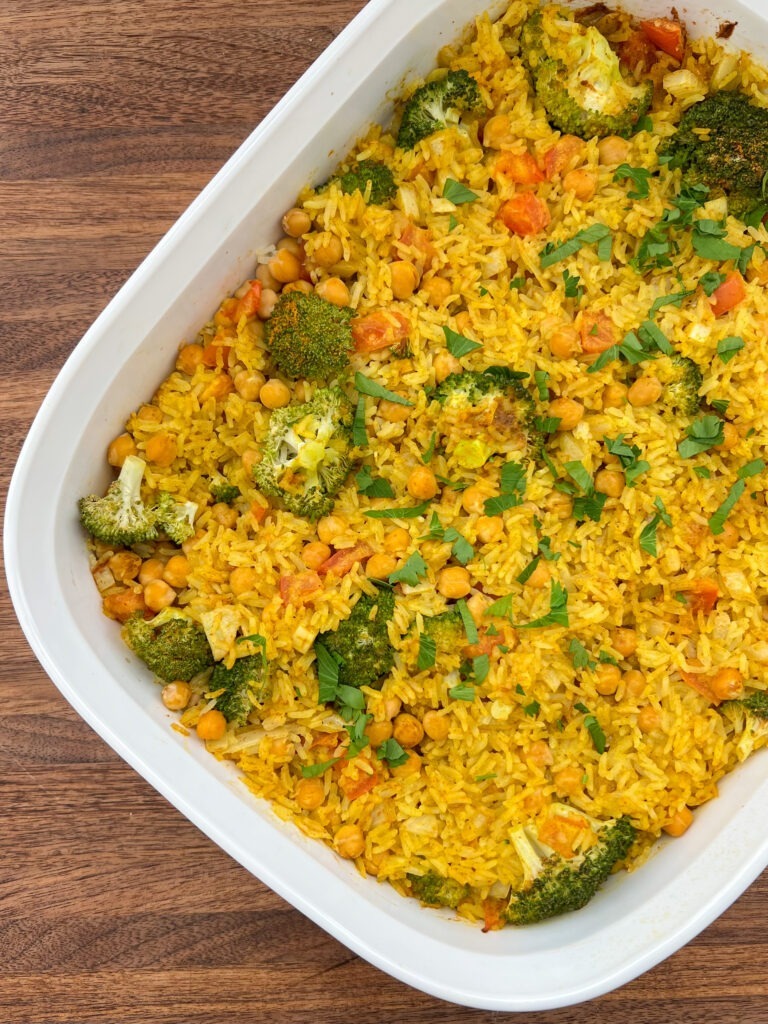 Creamy Coconut Curry & Rice Casserole - Peanut Butter and Jilly