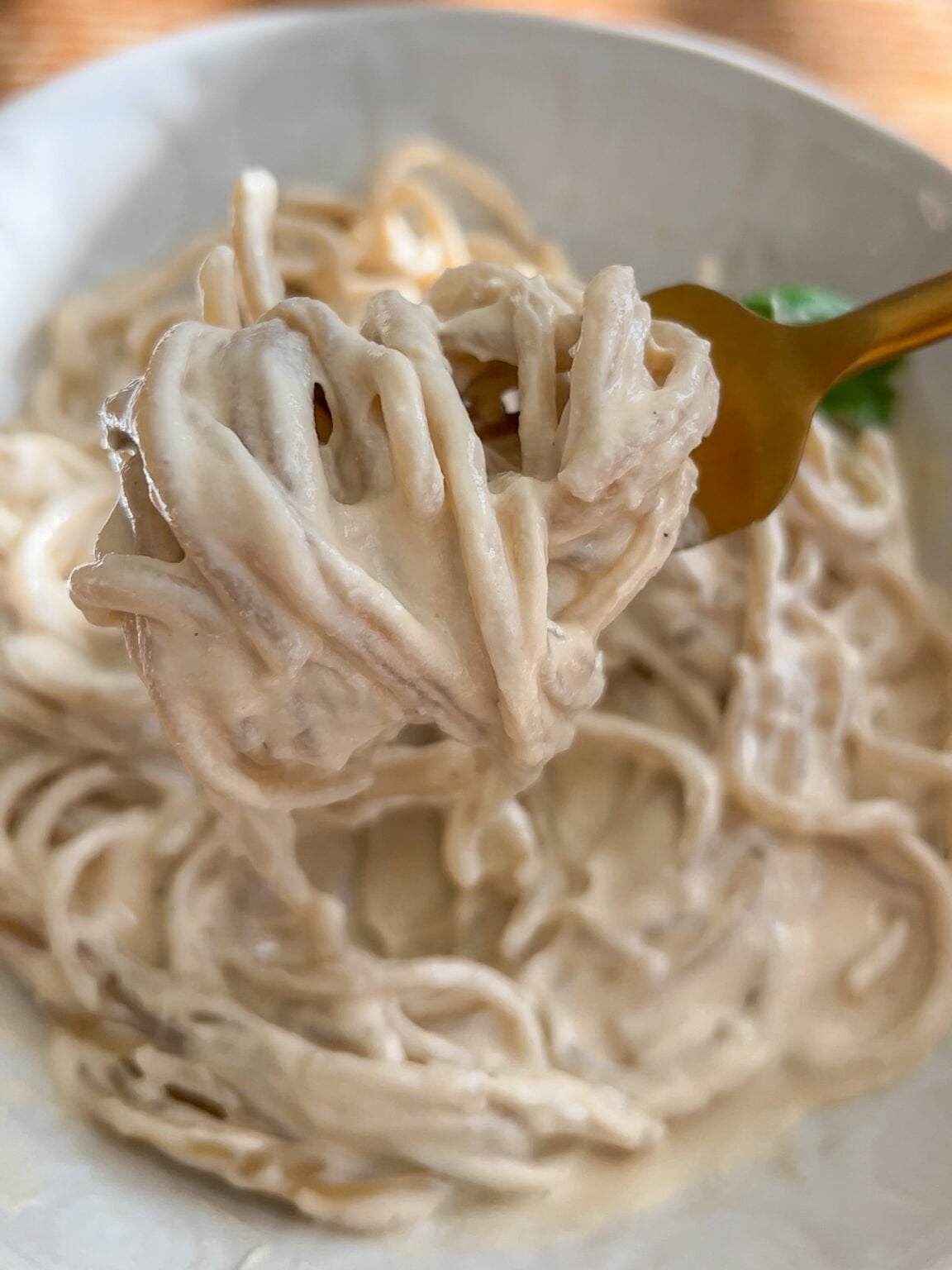 Vegan Alfredo Pasta - Peanut Butter and Jilly