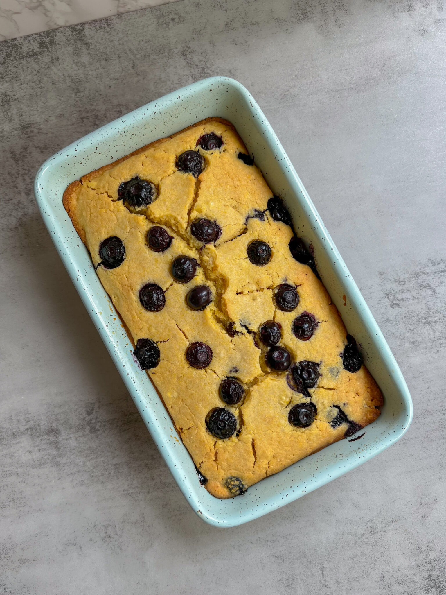 Blueberry Cornbread - Peanut Butter and Jilly