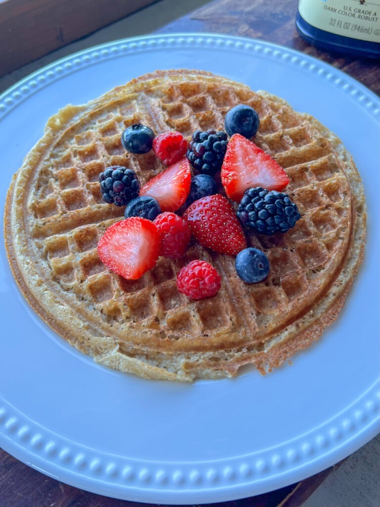 Easy Oatmeal Waffles - Peanut Butter and Jilly