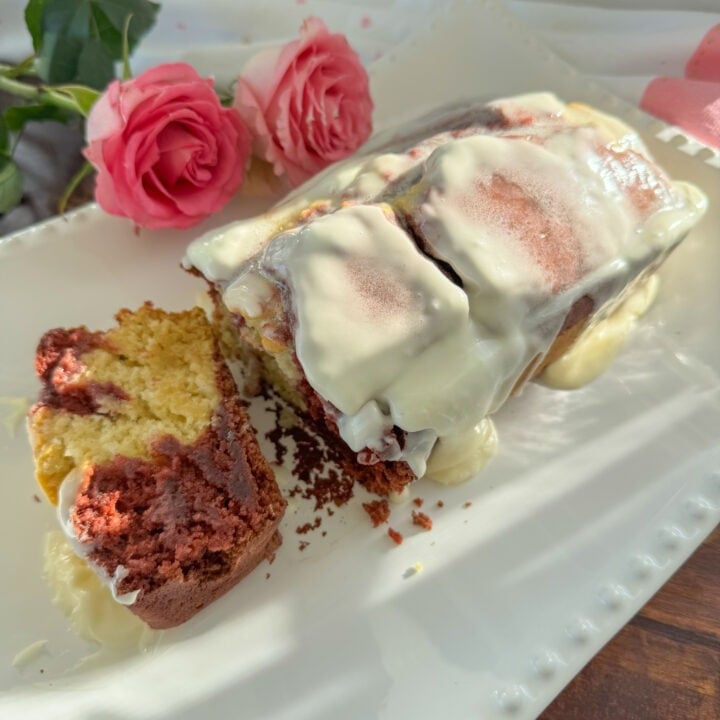 Vegan Red Velvet Loaf - Peanut Butter and Jilly